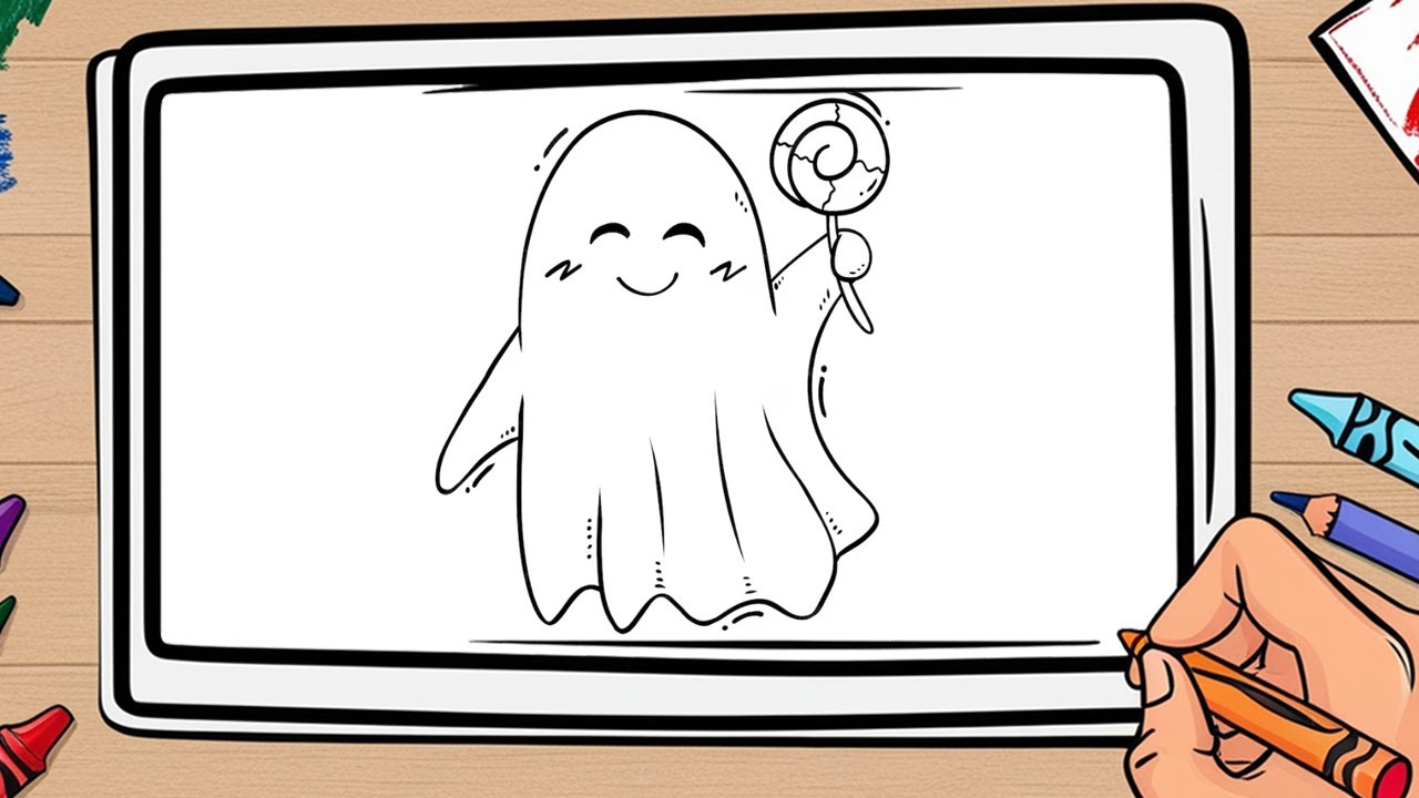 Coloring a greedy ghost!!! - YouTube