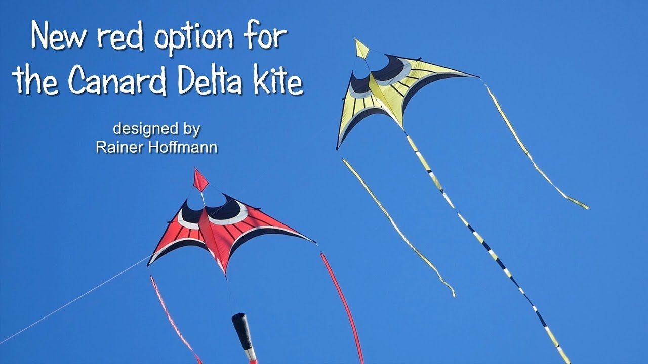 New red option for the Canard Delta kite - YouTube