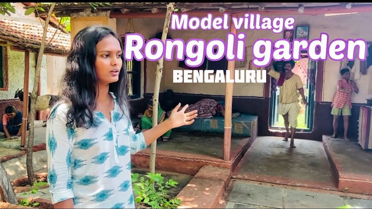 Rangoli garden | model village | Bengaluru | village experience - YouTube