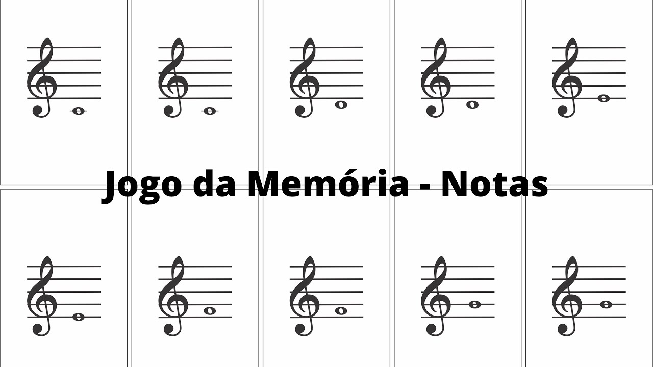 Jogo da memória - notas - YouTube