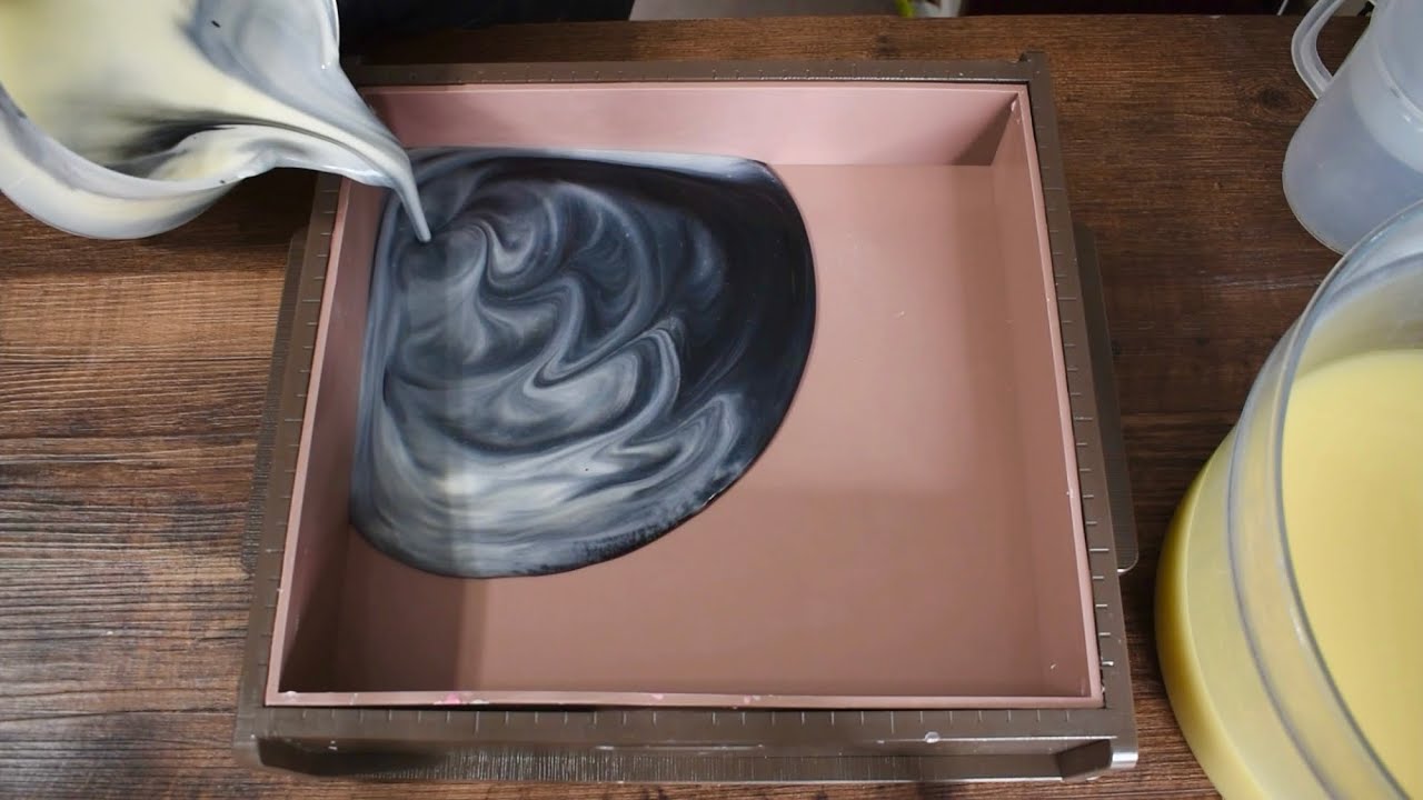 Marble Cold Process Soap Making - YouTube