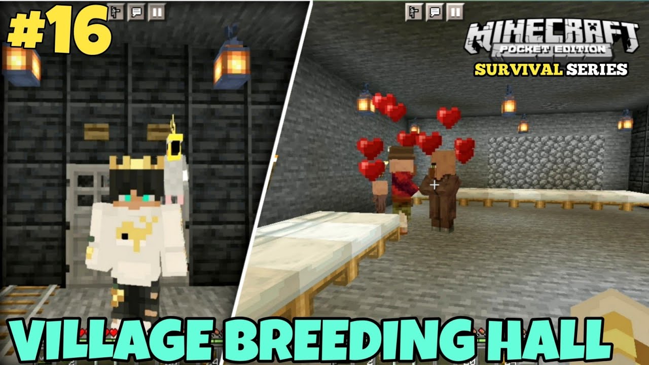 Minecraft MINECRAFT_VILLAGE_BREEDING_HALL _IN_SURVIVAL_SERIES #16 || 😍 ...