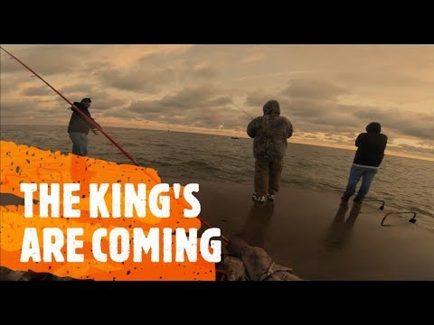 FISHING OLCOTT PIER FOR EARLY KING SALMON - YouTube