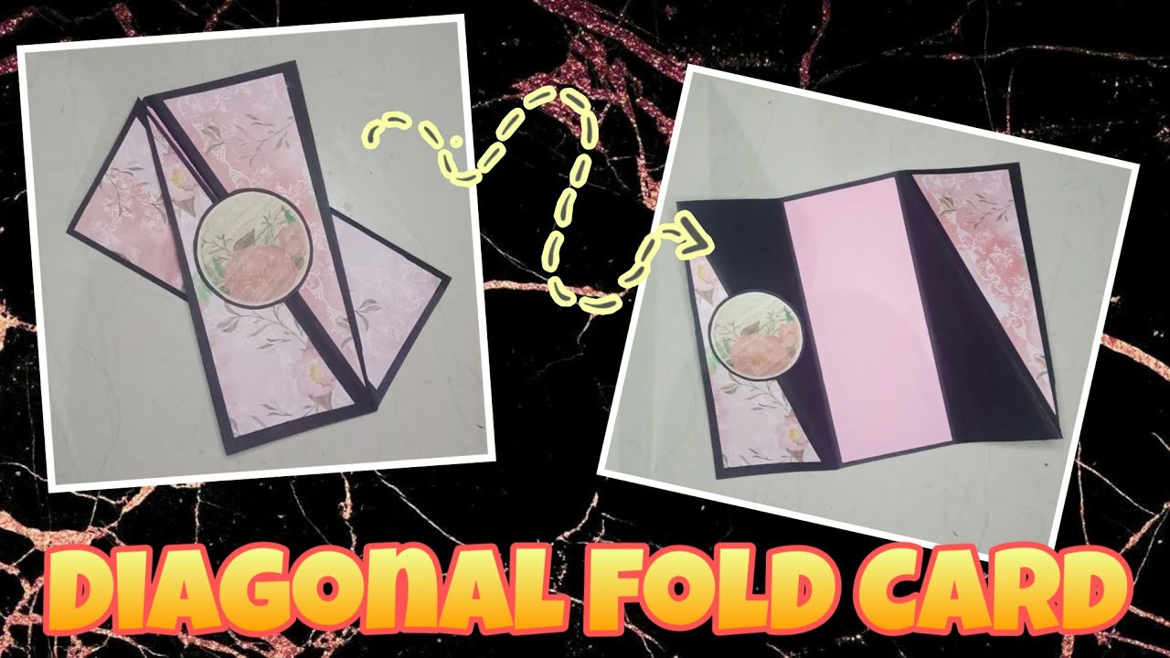 Diagonal Fold Card Tutorial♥ - YouTube
