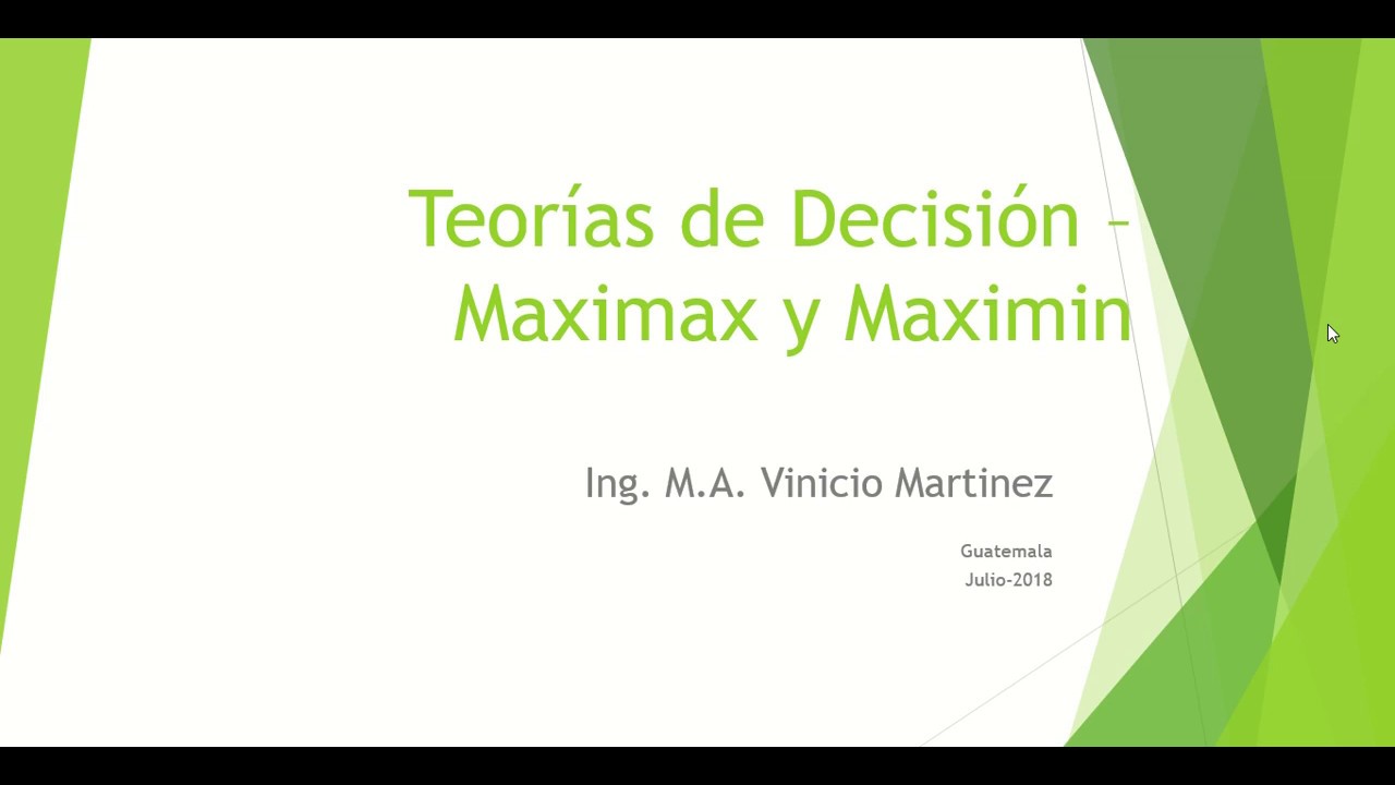 Maximax y Maximin - YouTube