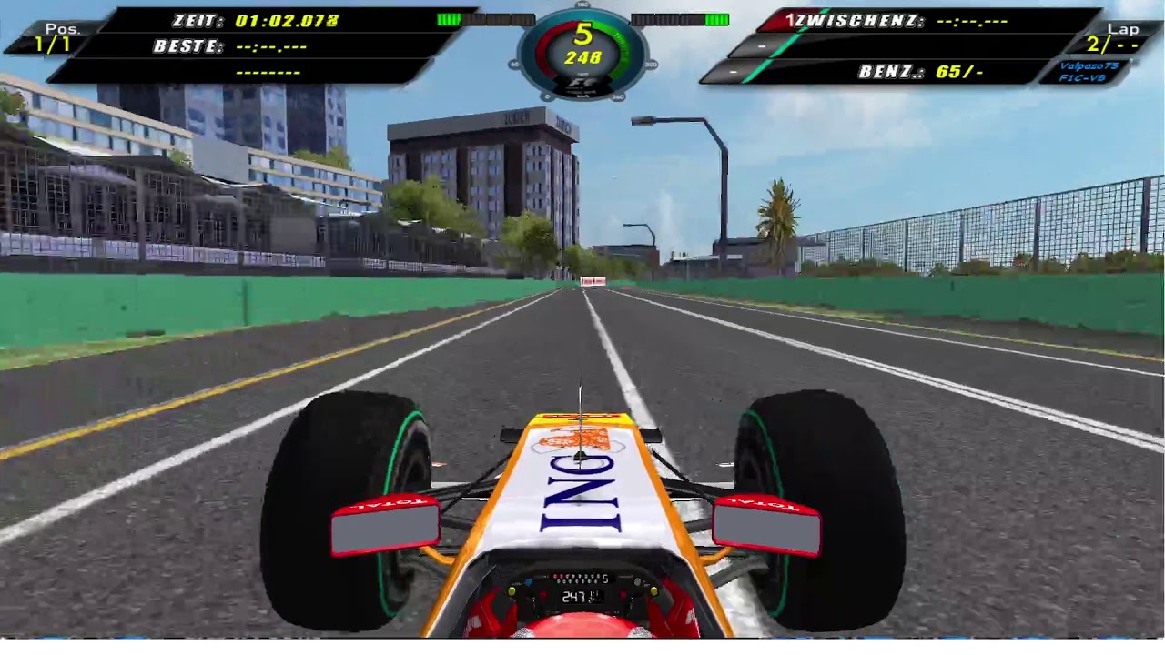 F1 Challenge VB 2009 Renault Melbourne Onboard Lap - YouTube