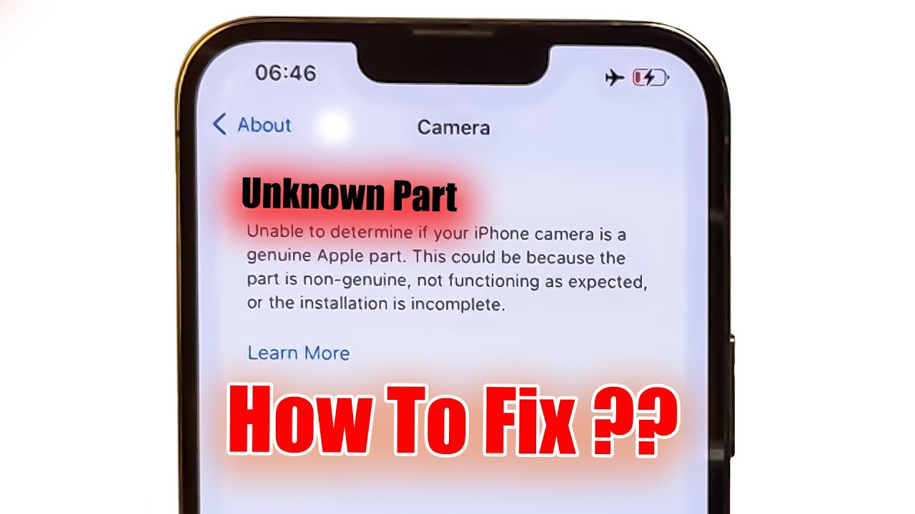تعویض دوربین iPhone 13 Pro Max (Important Camera Message) - YouTube