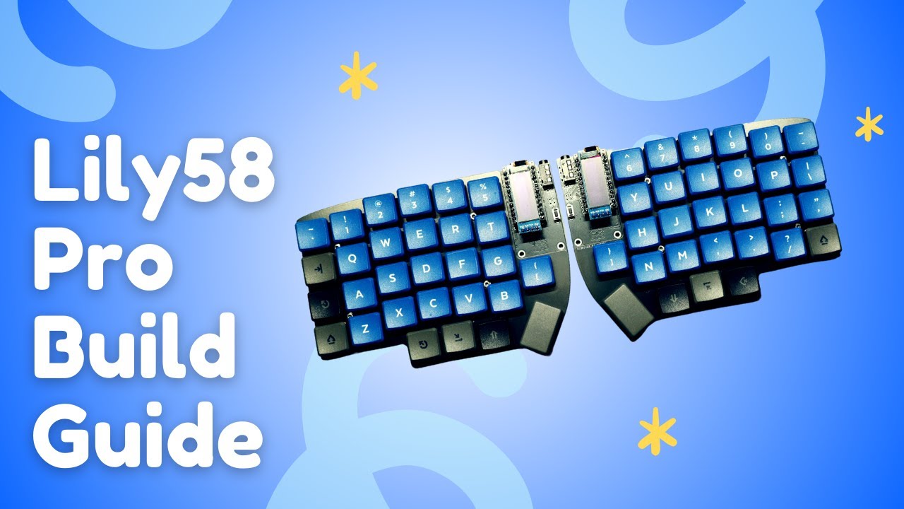 Building the Lily58 Pro - Open Source Split Mechanical Keyboard - YouTube