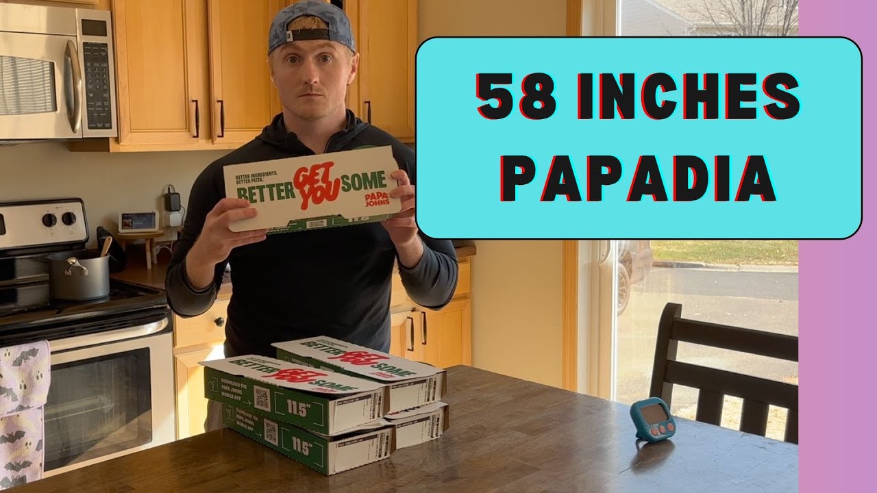 Eating Every Kind of Papadia from Papa Johns (5 flavors, 58 inches ...