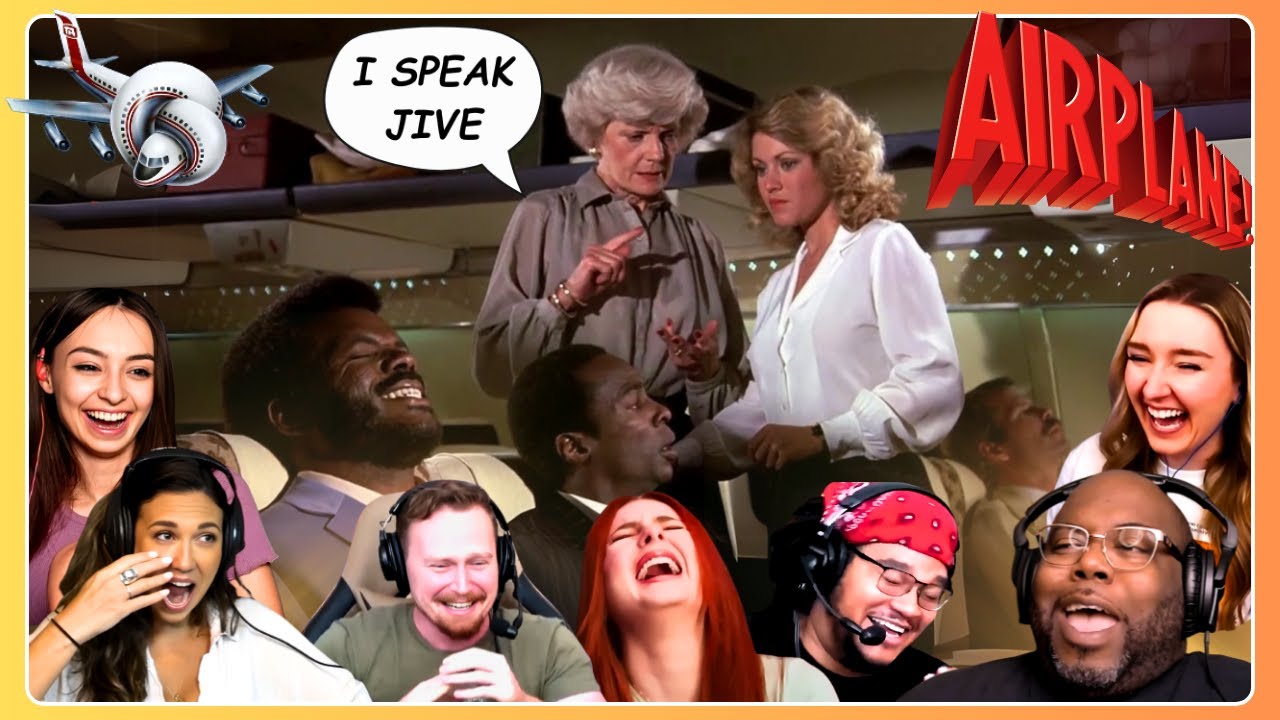 BEST "I Speak Jive" Reactions 😆 Airplane! (1980) First Time Watching Movie Reaction Compilation ...