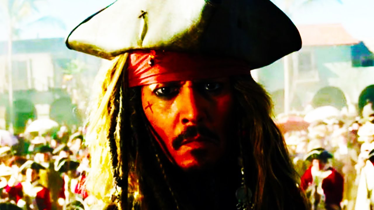 Pirates of the Caribbean 5 (2017) Jack Sparrow Bank Robbery with Horses ...