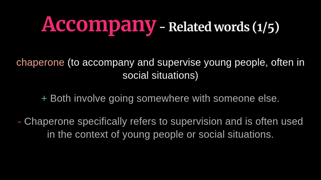 13 Essential Vocabulary Words for Perfect Accompaniment - YouTube