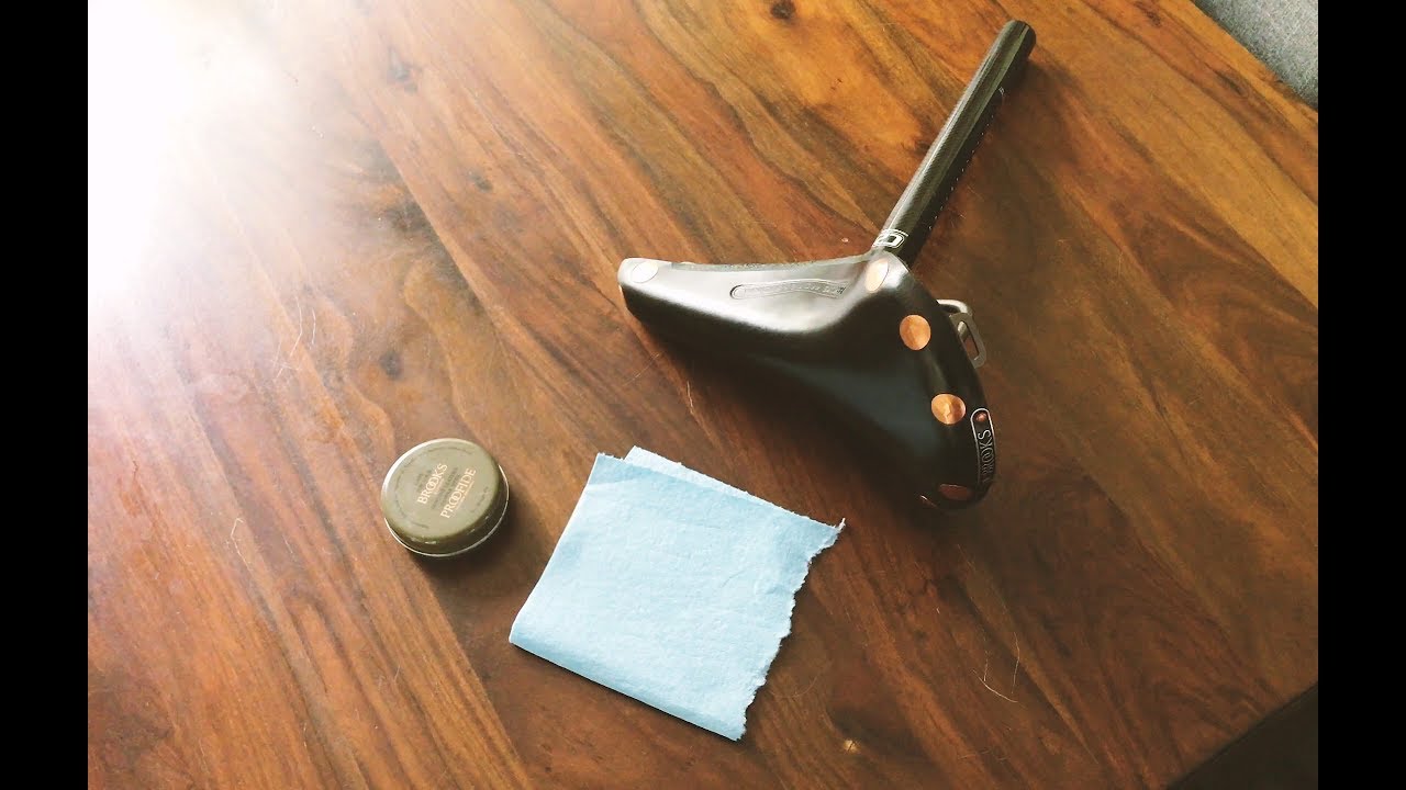 How To Apply Proofide To Brooks England Leather Bicycle Saddles - YouTube