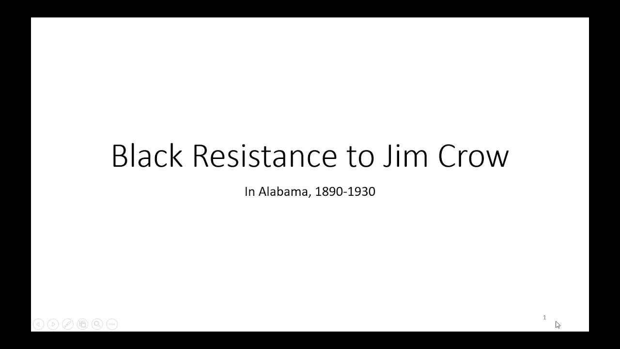 Black Resistance to Jim Crow 1890 1930 - YouTube