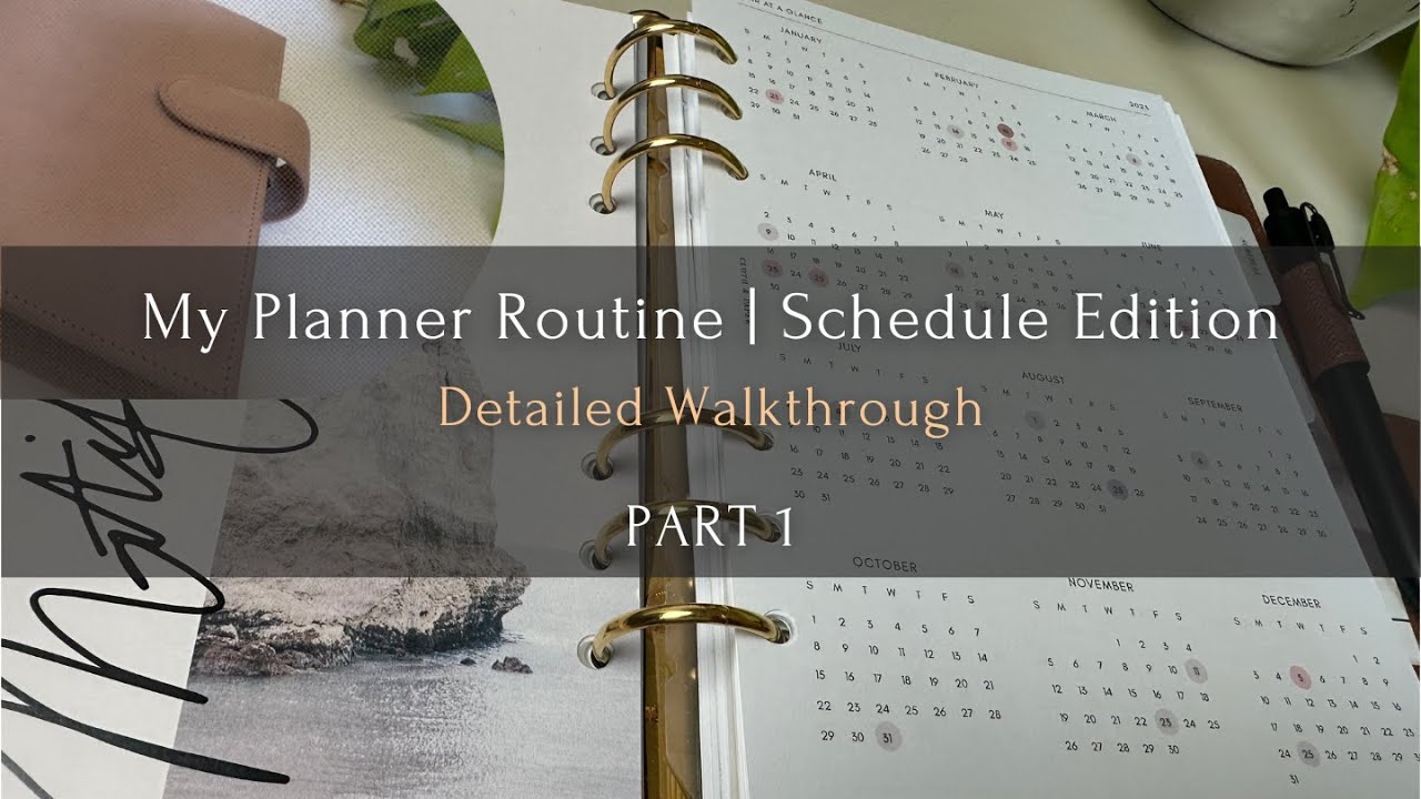 My Planner Routine - PART 1 | Scheduling Edition | The Planner Aisle ...