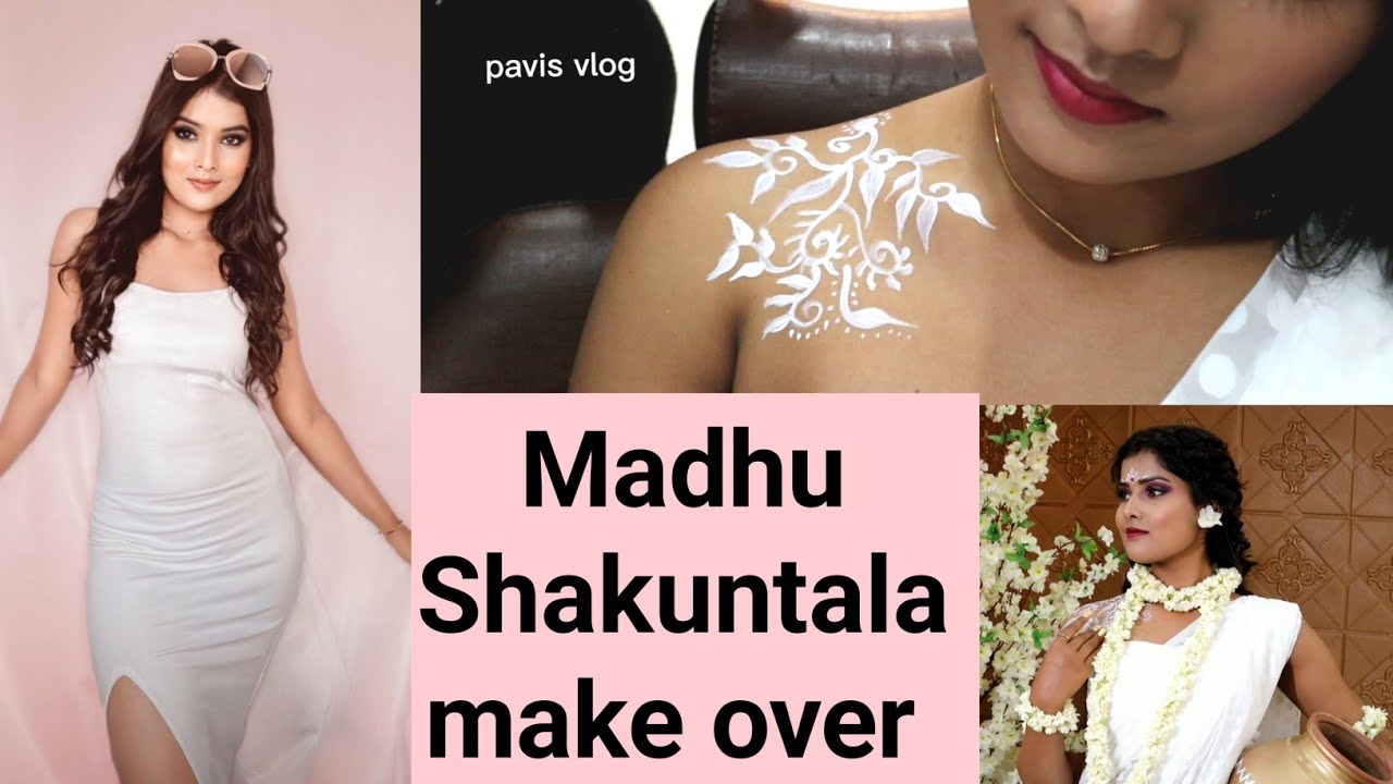 Shakuntala Inspired makeup look | Shakuntala makeover | How To Make Shakuntala Hairstyle - YouTube