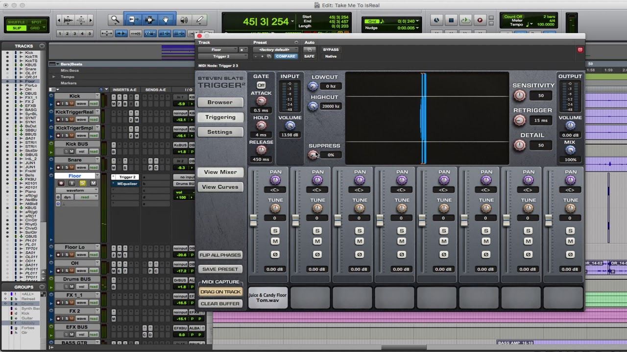 Blend in your drum samples using Slate's Trigger 2 - YouTube
