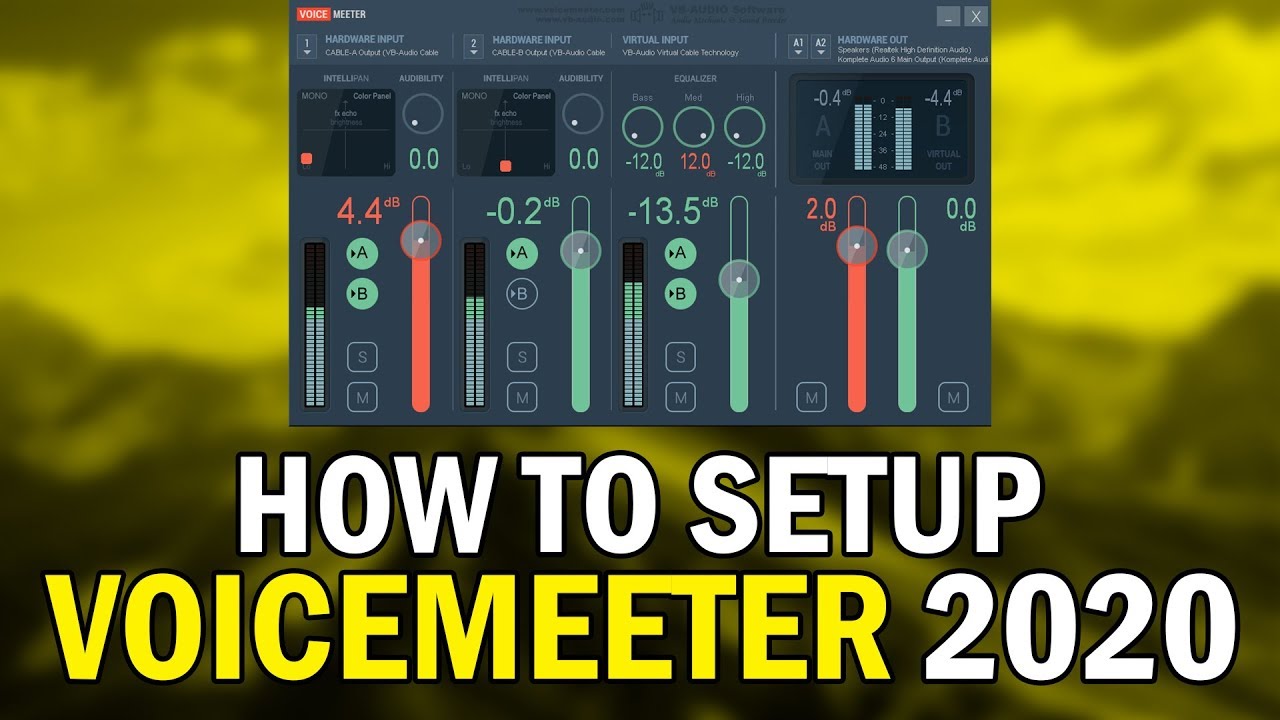 How To Setup VoiceMeeter 2020 (How To Make Your Microphone Sound Better ...