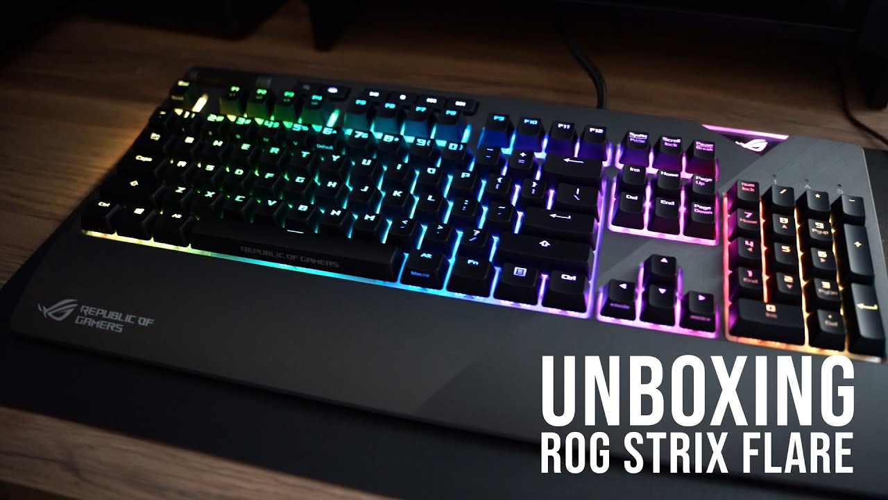 ASUS ROG Strix Flare Keyboard | Unboxing - YouTube
