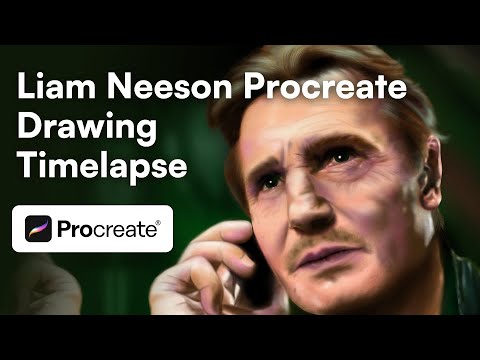 Liam Neeson Realistic Procreate Drawing | Taken | Speed Art | # ...