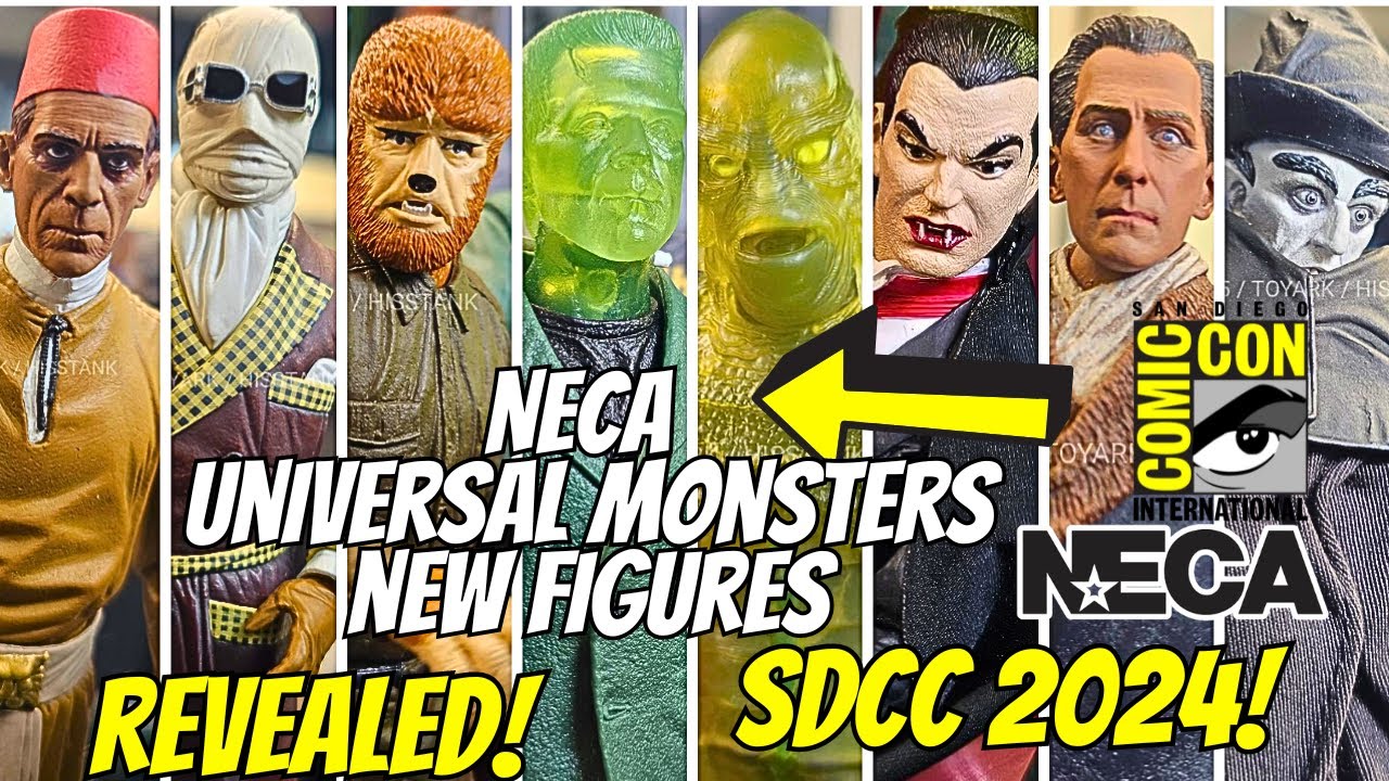 NECA Universal Monsters And Hammer New Figures Revealed!! - YouTube