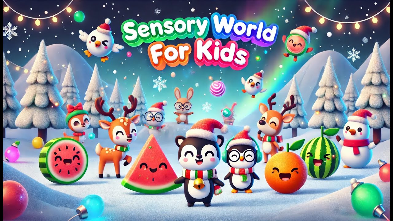 🌈Sensory World for Kids Smoothie Mix!- Fun Dance Video with music and ...