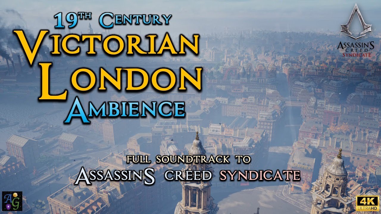 Victorian London Ambience | 1+ HOUR Aerial View of 19th Century LDN w ...