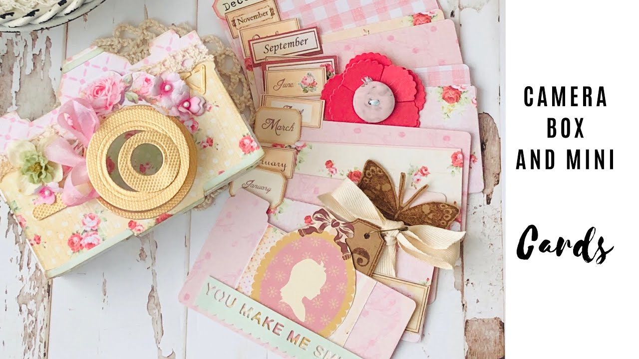 Scrapbook Mini ALBUM Tutorial Camera Mini album + Mini cards Tutorial ...