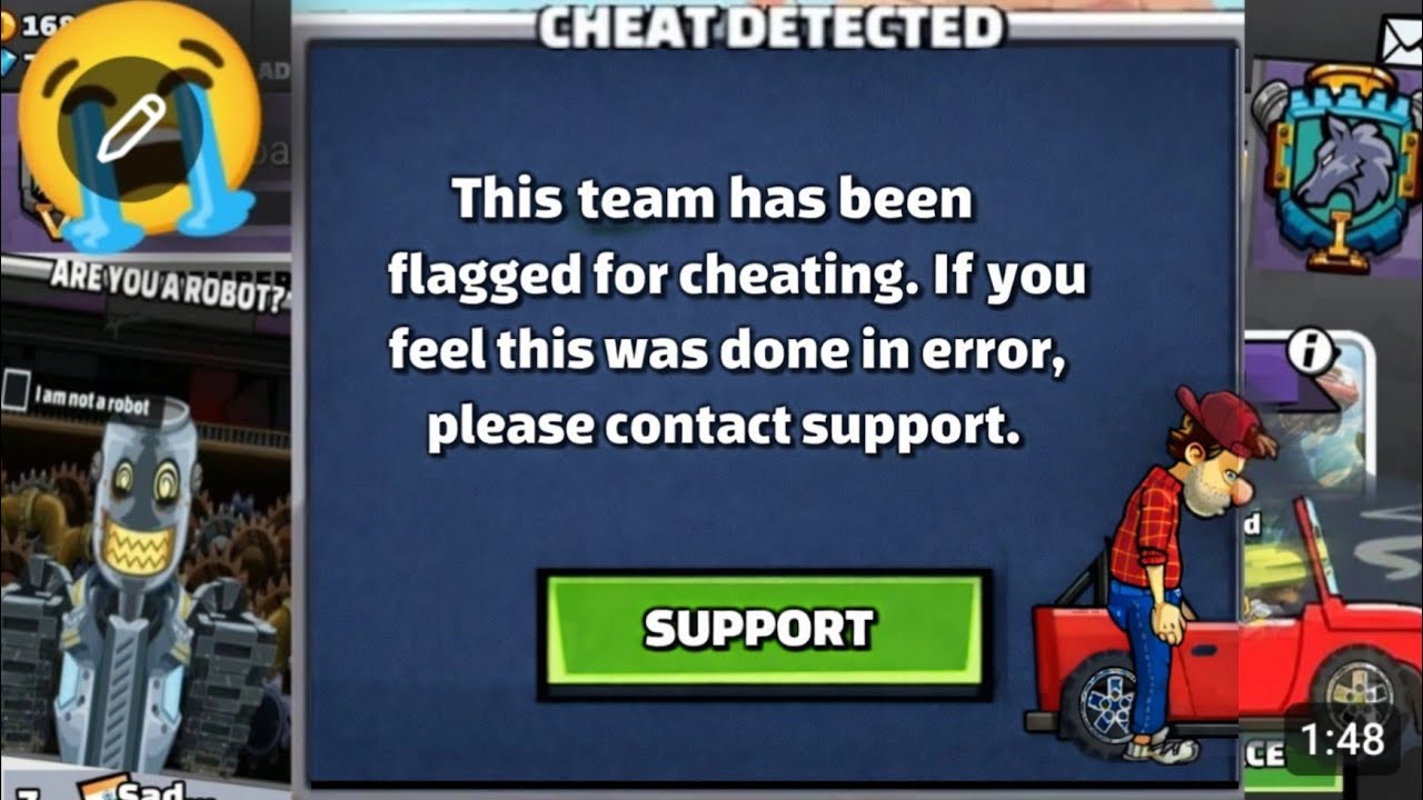 My Team Got Banned ⚠️ In hill climb racing 2🤯| Team reset by Fingersoft ...