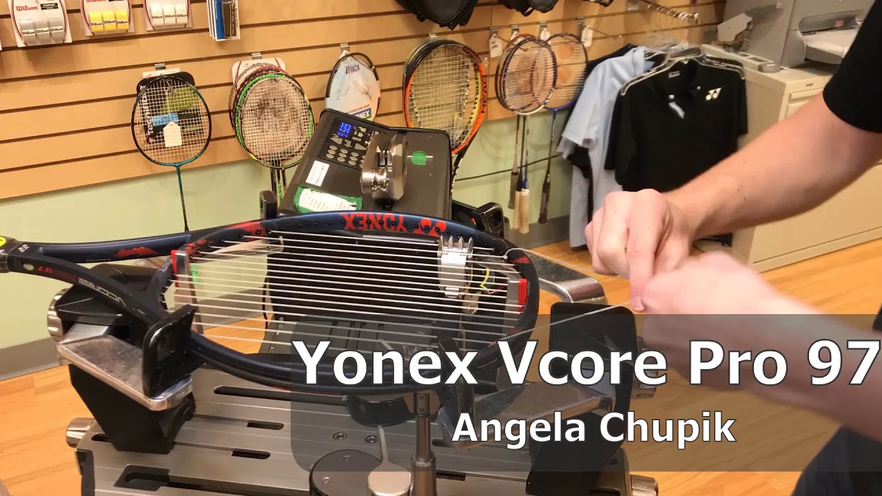 Time Lapse: How to String a Yonex Vcore Pro 97 Drive Tennis Racquet ...