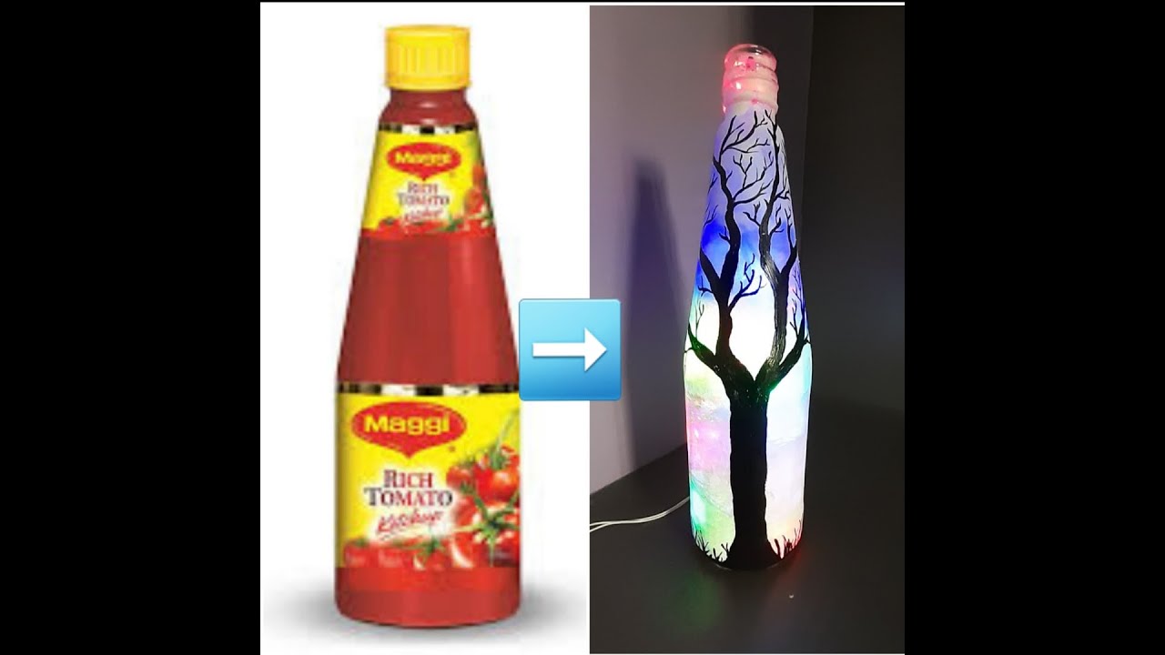Quick and easy Bottle Art | Home Decor | DIY Craft | For Beginners ...