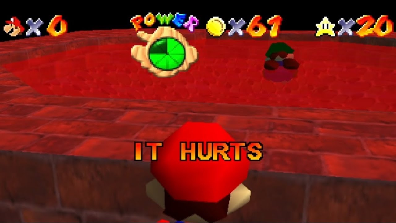 Drowning Luigi (Super Mario 64 B3313 v0.9) - YouTube