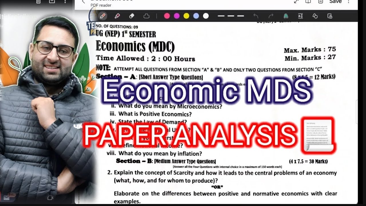 Economic MDC Paper Analysis - YouTube