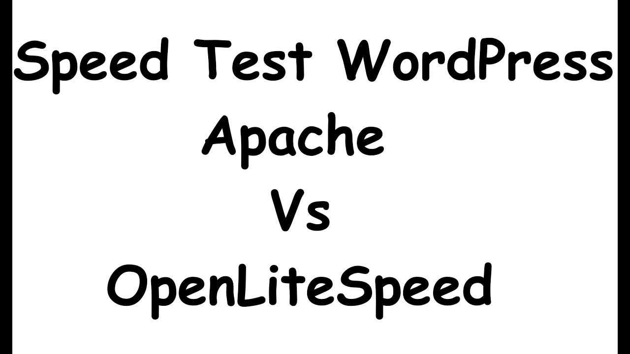 Aws Wordpress Speed Test Apache Vs Openlitespeed With Wordpress On Aws T2 Micro Youtube