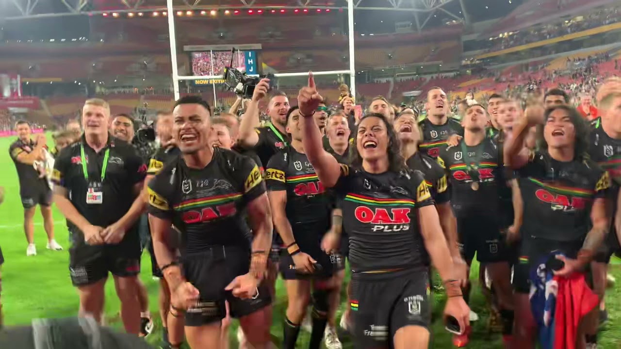 Penrith Panthers - Grand Final 2021, Suncorp Stadium. Team Song with ...