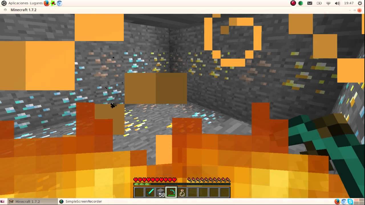 como ver a traves de la lava(minecraft) - YouTube