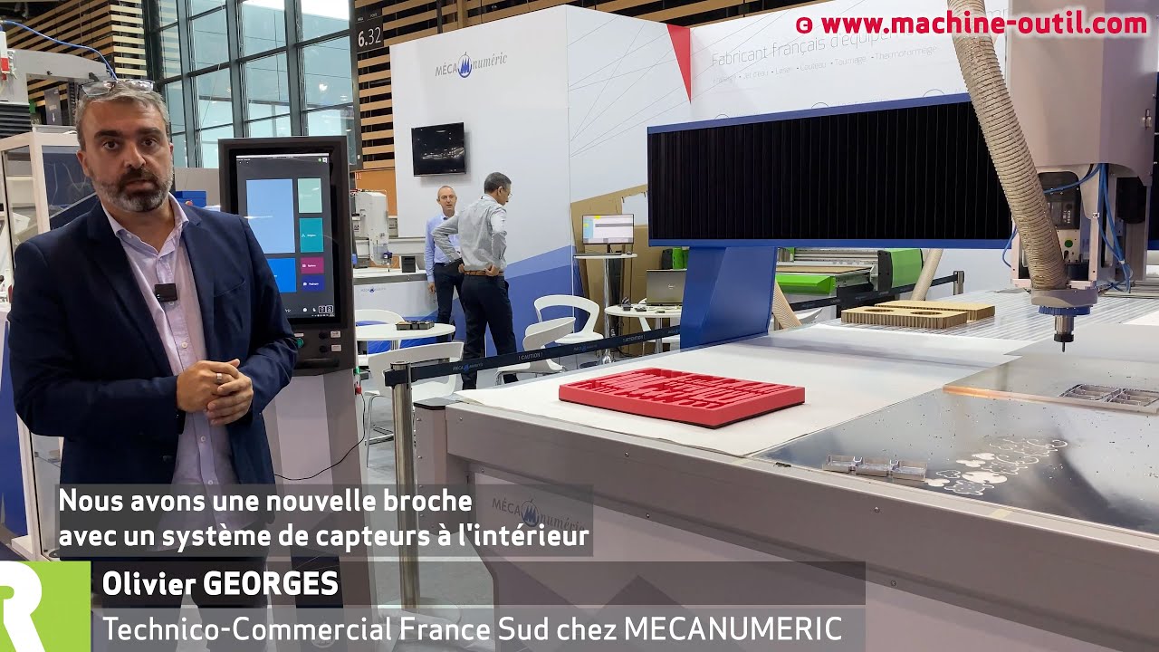 Fraiseuses détoureuse CNC 3 axes pour acier aluminium plastiques mousses Mecanumeric Mecapro II ...