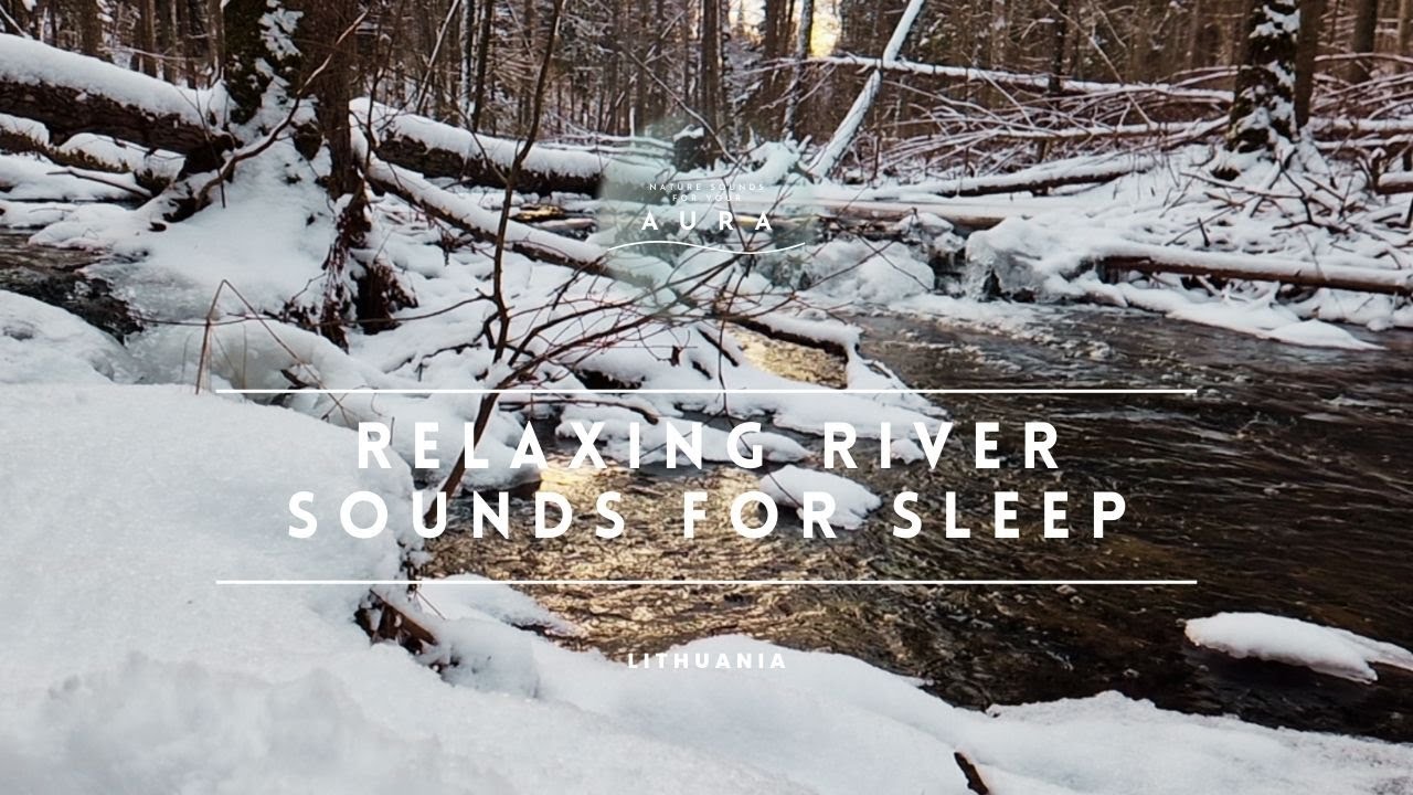 Relaxing River Sounds for Sleep | Fall asleep with real river sounds ...