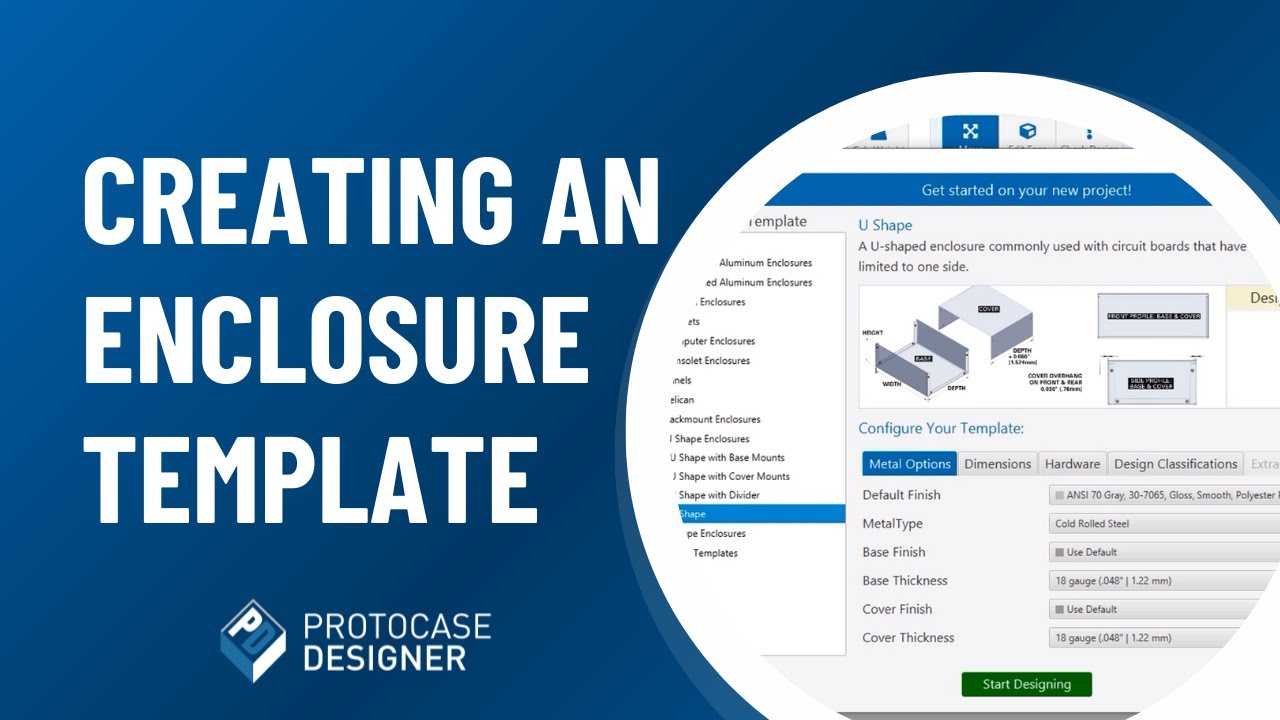 Protocase Designer - Creating an Enclosure Template - YouTube