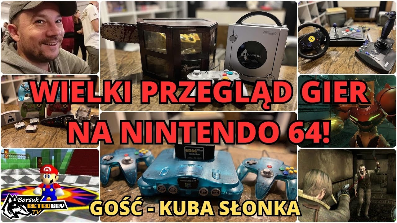 Borsuk Retro Gry TV: NINTENDO 64 - Wielki Przegląd Gier, GOŚĆ: Kuba ...
