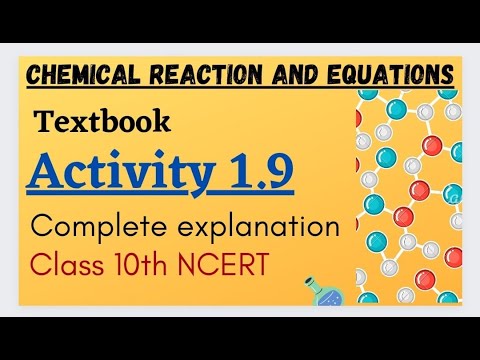 Activity 1.9 Class 10 Science| Displacement reaction| CBSE/NCERT/RBSE ...