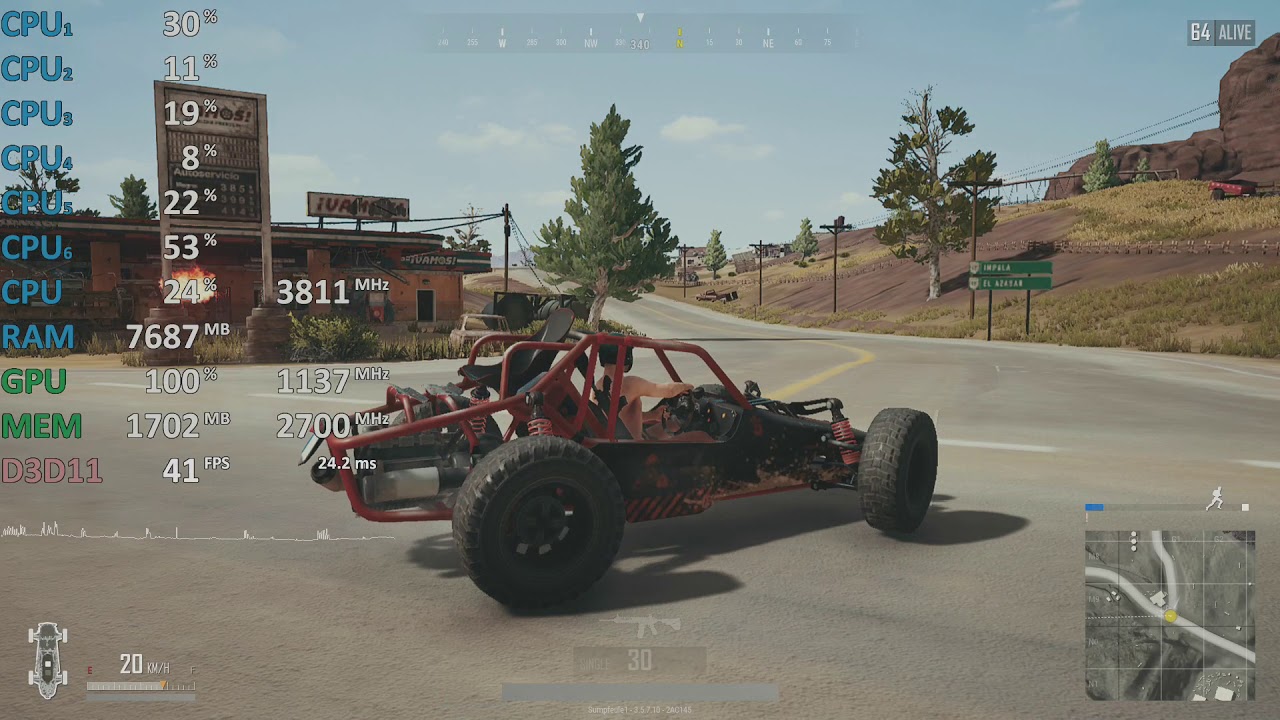 PUBG 1.0 Patch Nvidia GeForce GTX 750 Ti 2GB. Gameplay Frame-rate ...