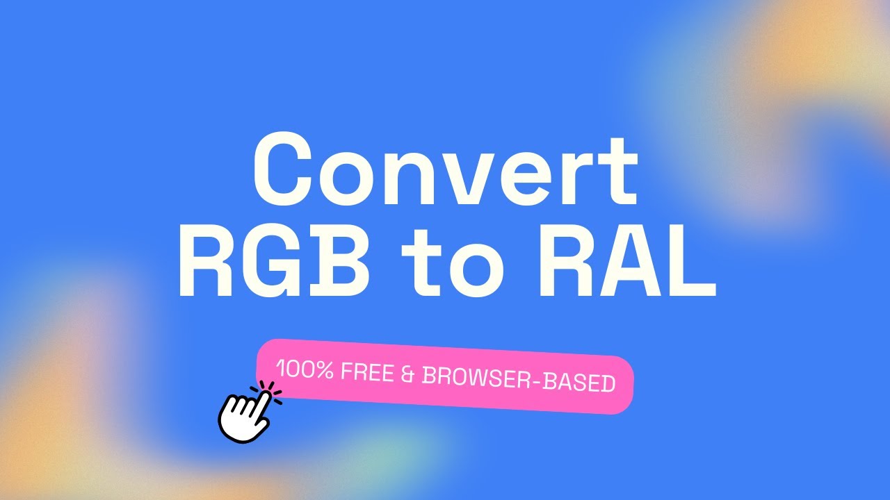 How to convert RGB colors to RAL - YouTube