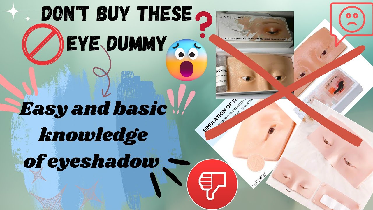 How to find the perfect makeup eye dummy + important eyeshadow tips for ...