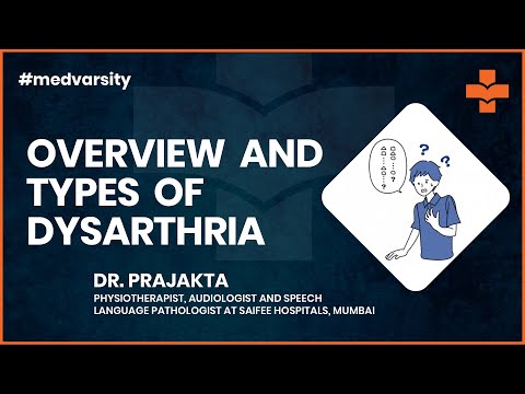 Overview and Types of Dysarthria | Medvarsity - YouTube