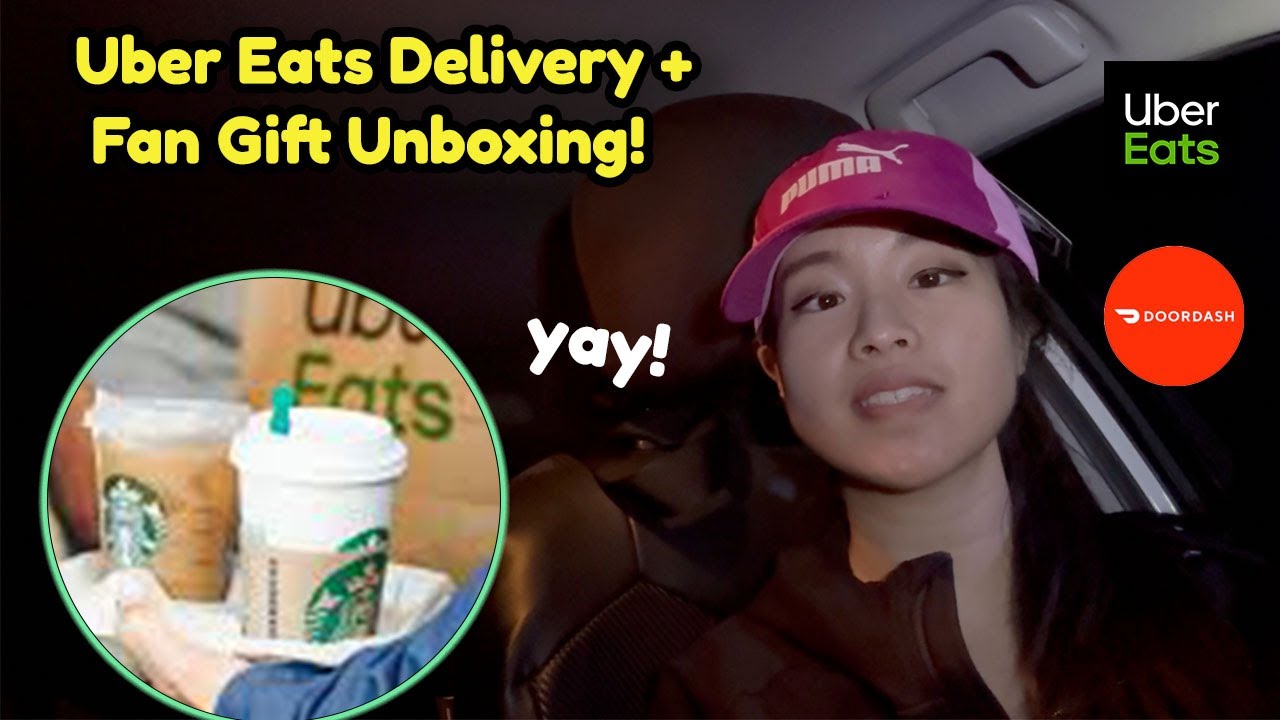 Uber Eats Delivery Dinner Shift L.A County and Subscriber's Gift Unboxing YAY! Uber Eats Ride ...