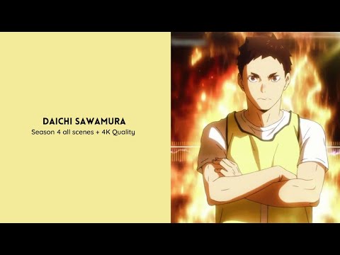 Daichi Sawamura || Haikyuu Season 4 All scenes + 4K Quality - YouTube