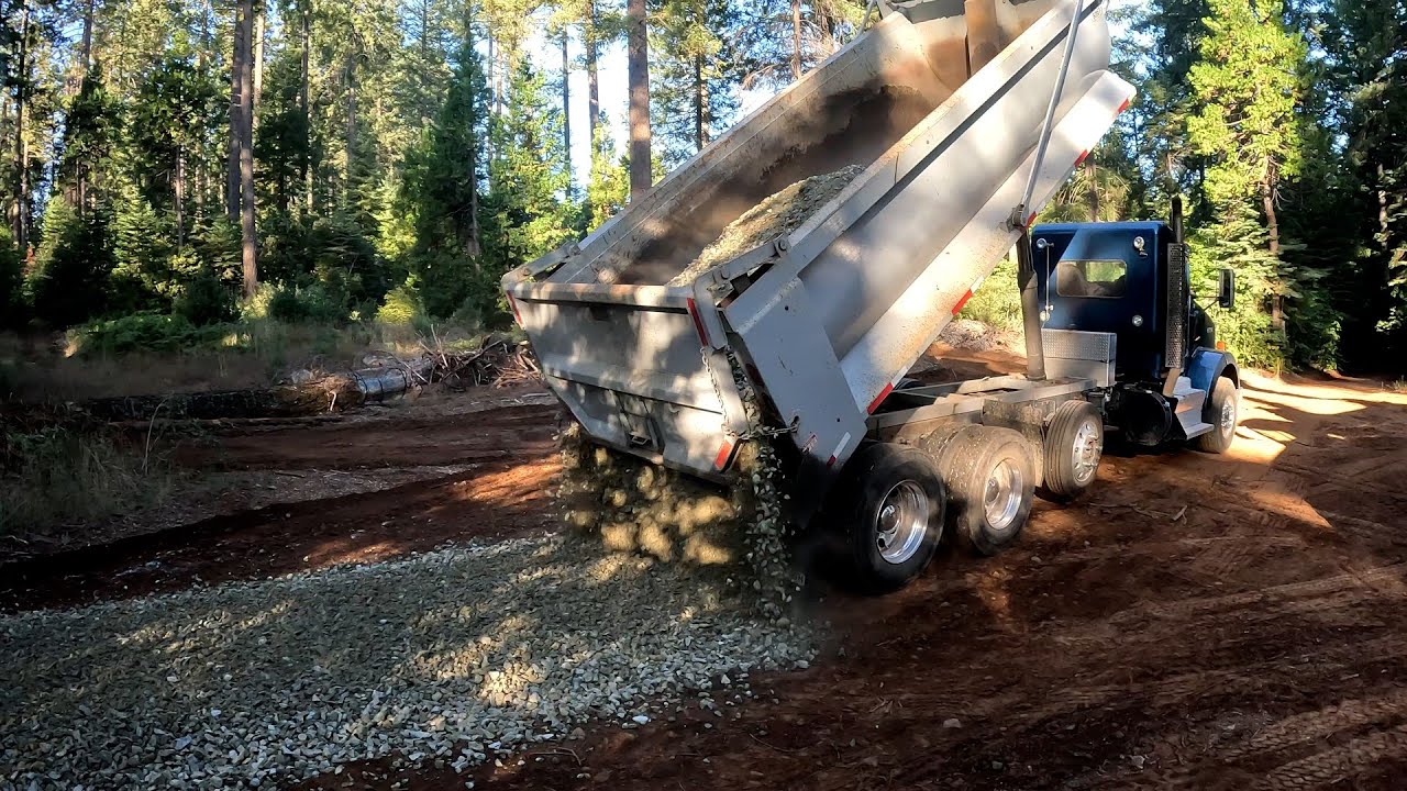 Prepping logging roads deep in the Northern CA woods - YouTube