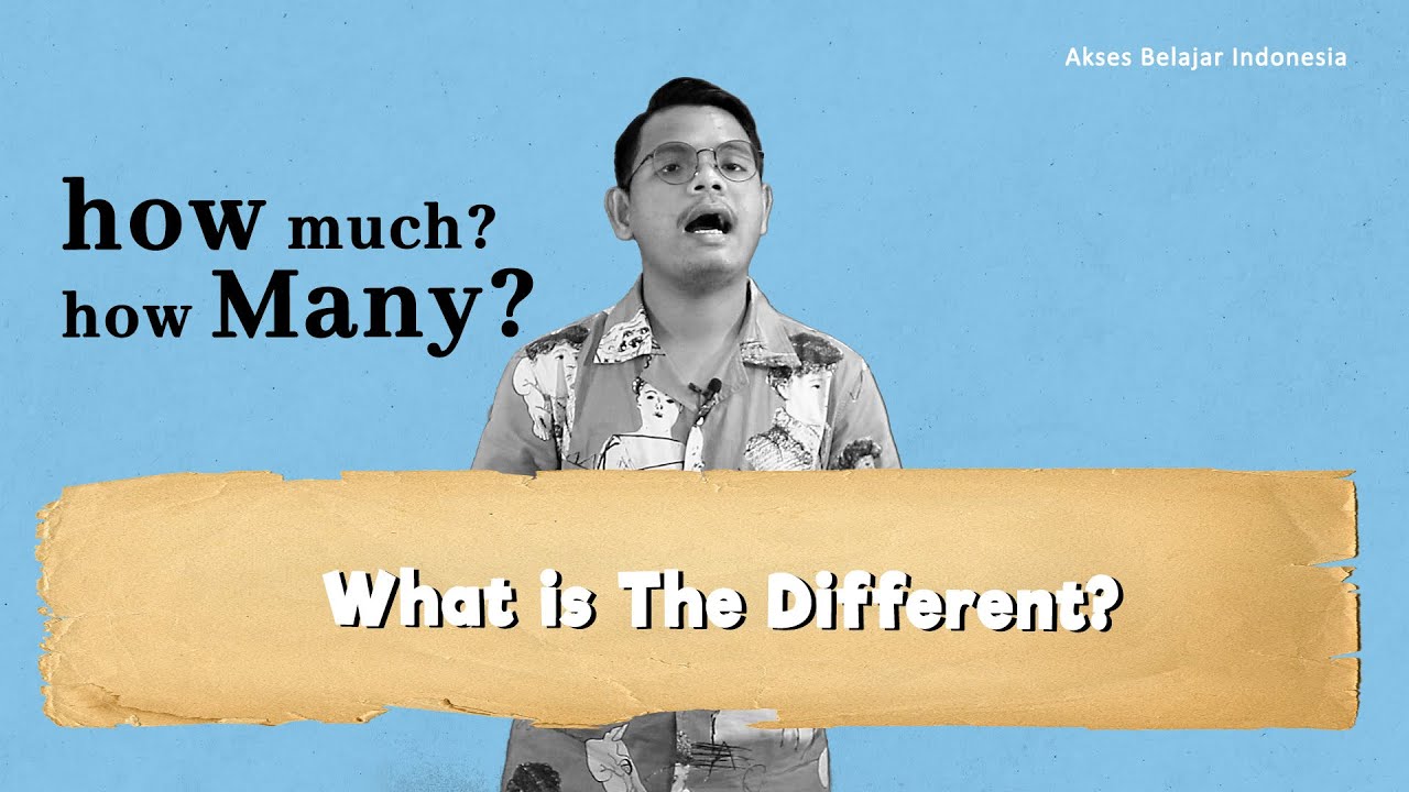 How Much and How Many, What is The Different? - YouTube