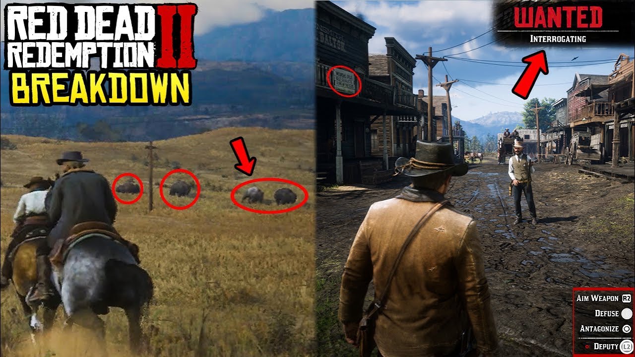 Red Dead Redemption 2 Official Gameplay Trailer BREAKDOWN - Everything ...